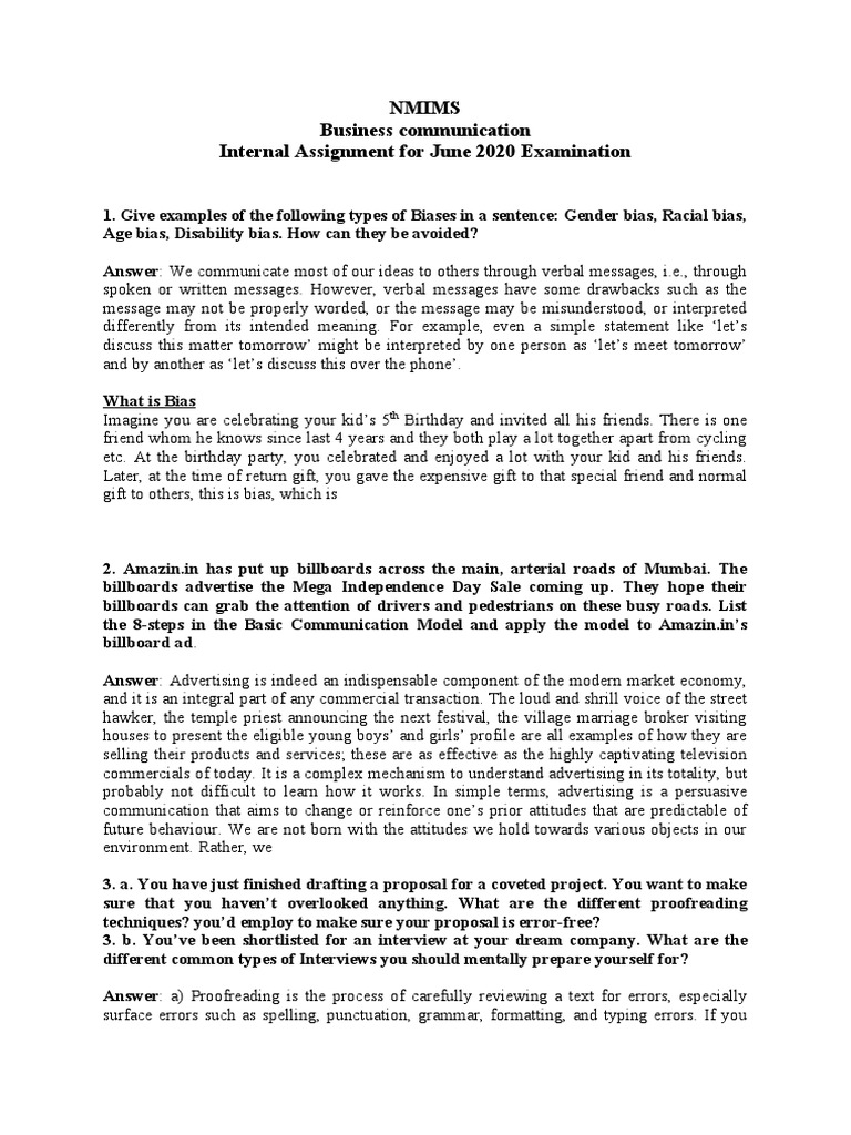 2nd Sem Nmims June 2020 Assignments Sample | PDF | Inventory | Recruitment