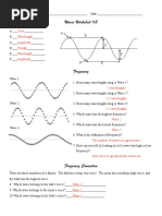 Period, Frequency, Wavelength, and Wave Speed Practice Worksheet | PDF ...