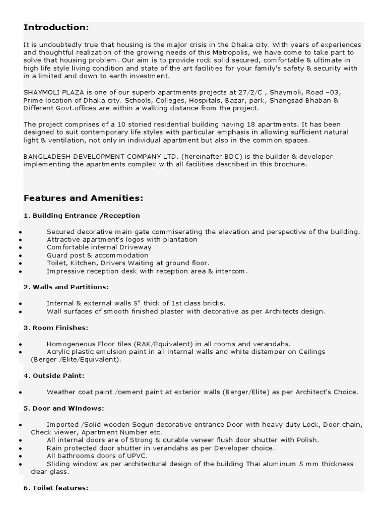 Features and Amenities | PDF | Bathroom | Door