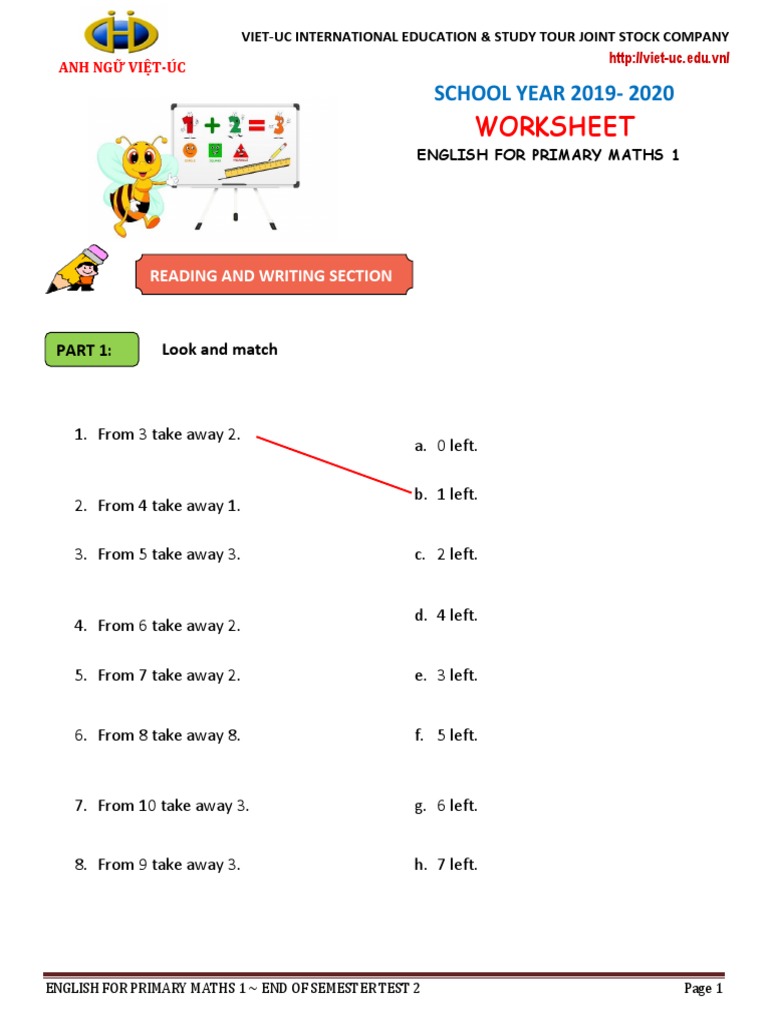 Worksheet: SCHOOL YEAR 2019-2020 | PDF