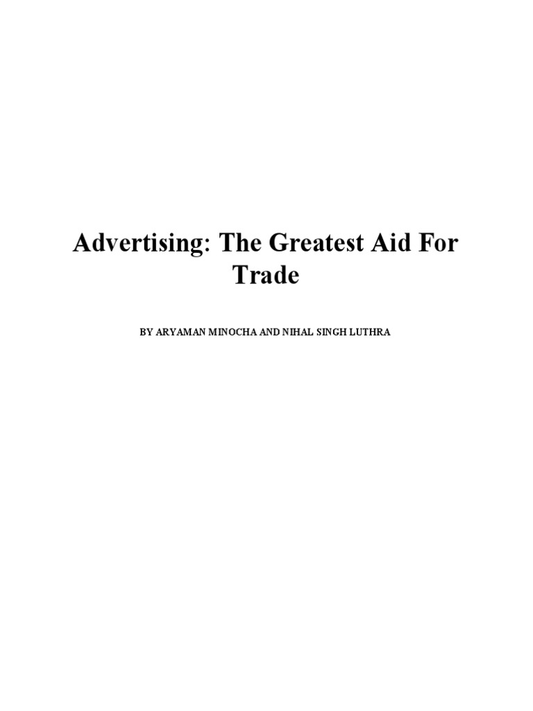 Business Studies Practical Project Advertising | PDF | Advertising ...
