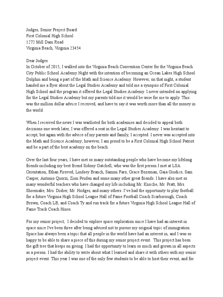 Letter To Judges Luke Cabon | PDF | Wellness