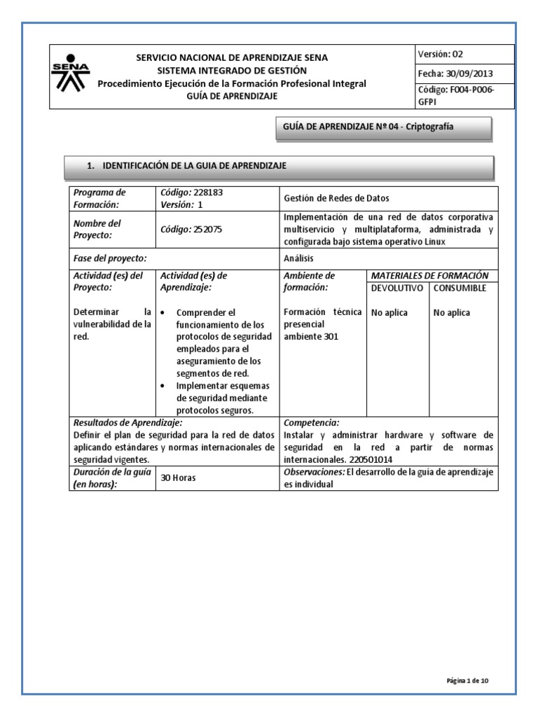 Guia N. 4 - Criptografia PDF | PDF | Cifrado | Criptografía