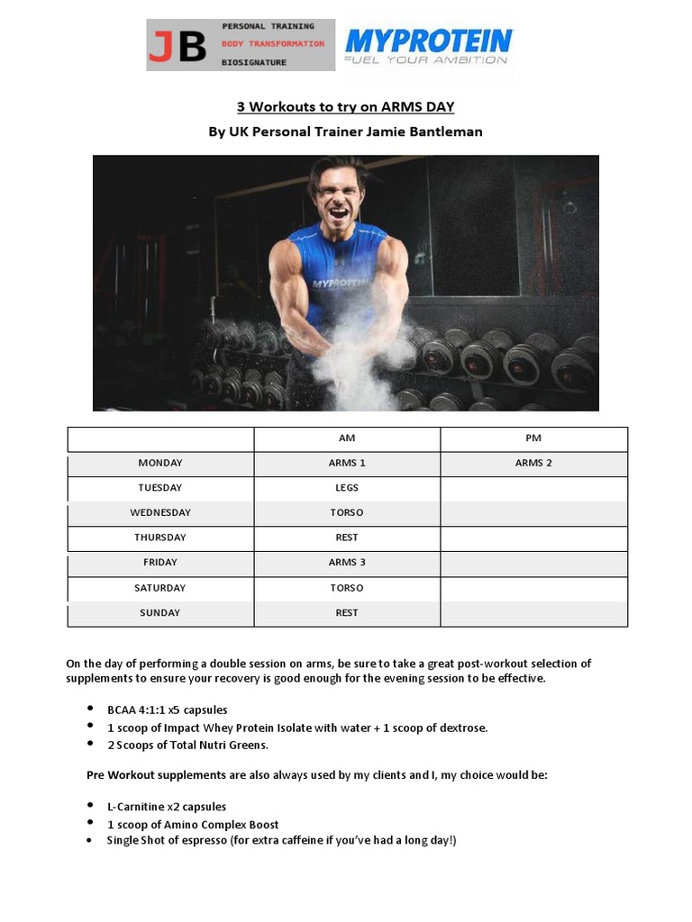 3 Effective Arm Workouts to Try | PDF | Elbow | Human Body