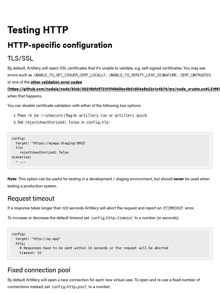Testing HTTP - Artillery - Io Docs PDF | PDF | Http Cookie | Hypertext ...