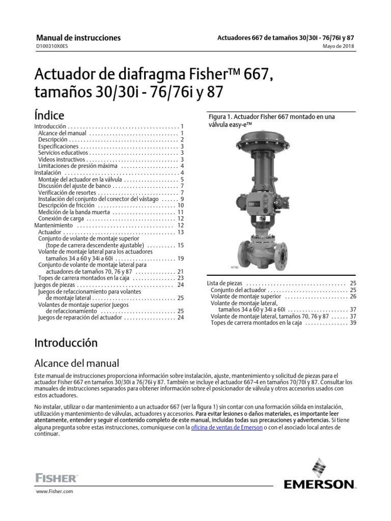 actuador-de-diafragma-fisher-667-tamaños-30-30i-–-76-76i-y-87-fisher ...
