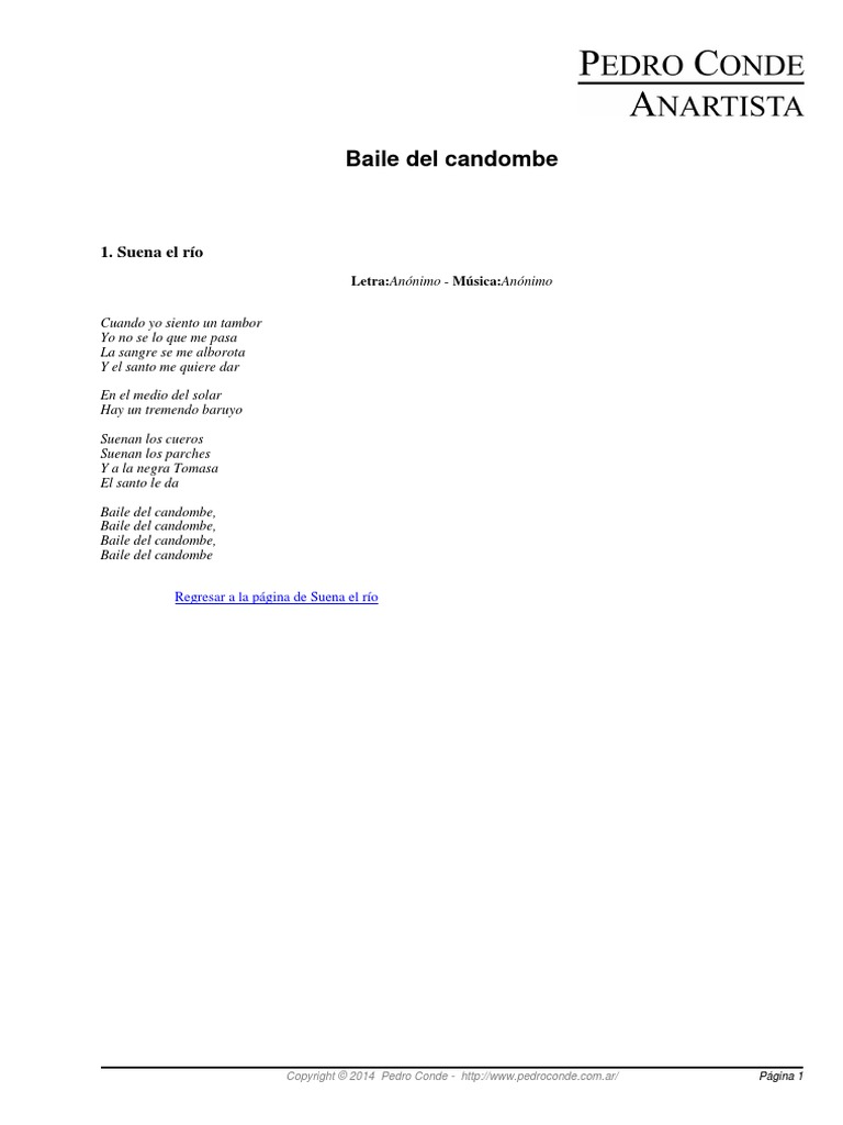 02 Baile Del Candombe | PDF