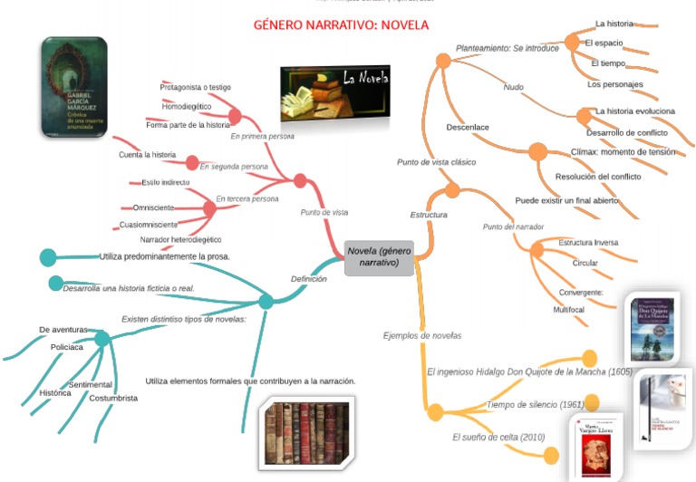 Organizador Visual de Novela Narrativa | PDF