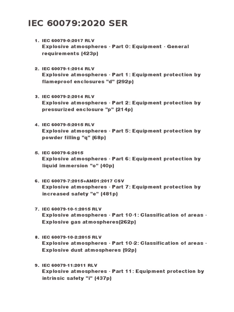 Iec BS TS en - 60079 | PDF
