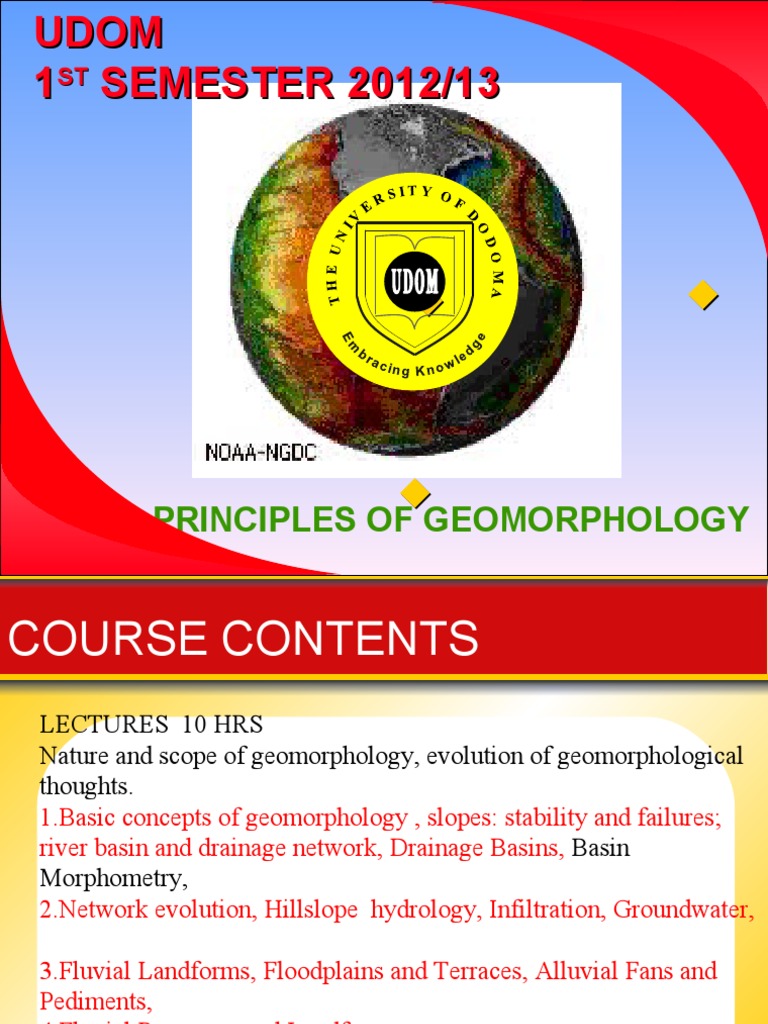 MODULE 1 - Monday 5-11-2012 EVOLUTION OF GEOMORPHOLOGY | PDF | Science ...