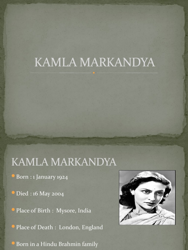 Kamla Markandya | PDF