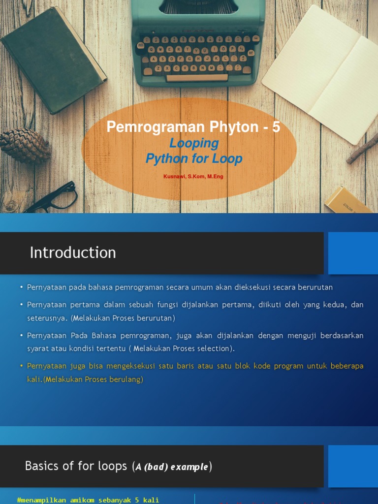 Pemrograman-Python For Loop | PDF