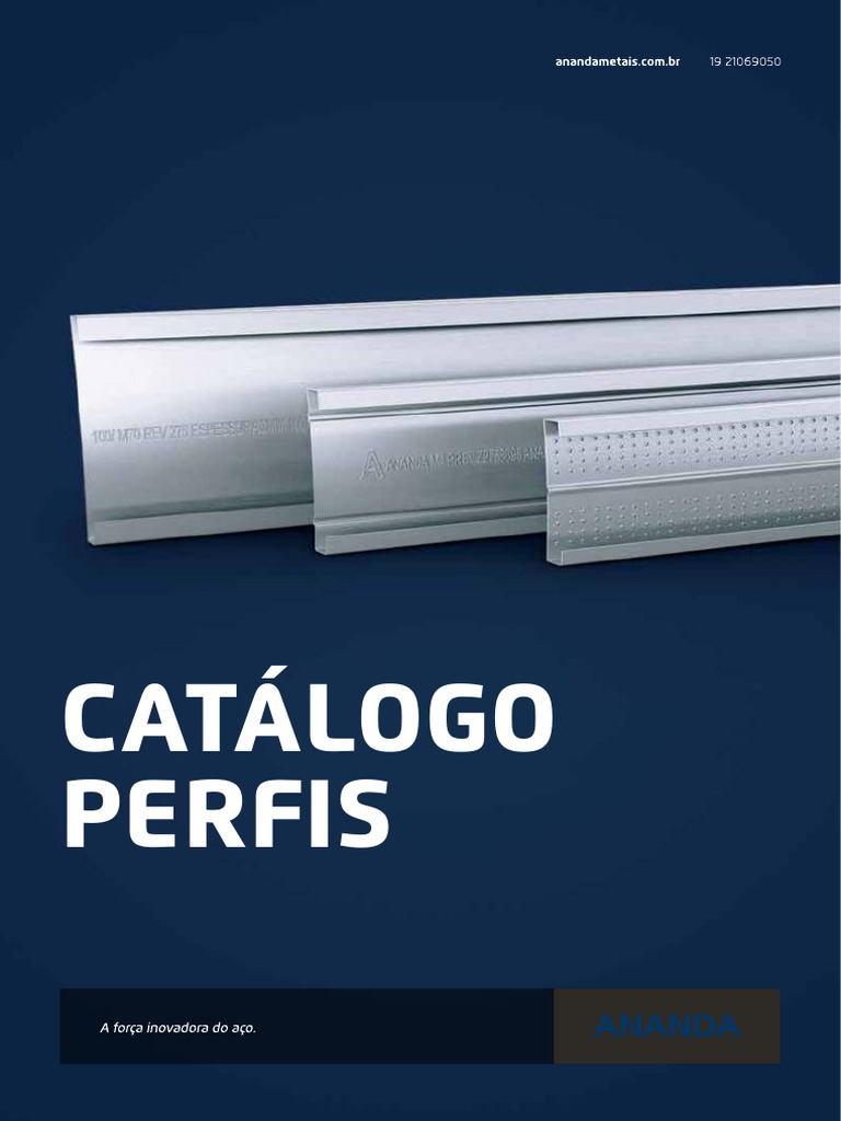 Ananda Metais Catalogo Perfis Drywall Steelframe | PDF | Drywall | Setores econômicos