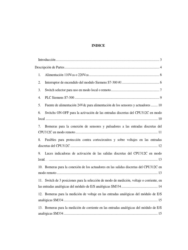 Manual Modulo Siemens S7-300 # 1 | PDF | Controlador lógico programable ...