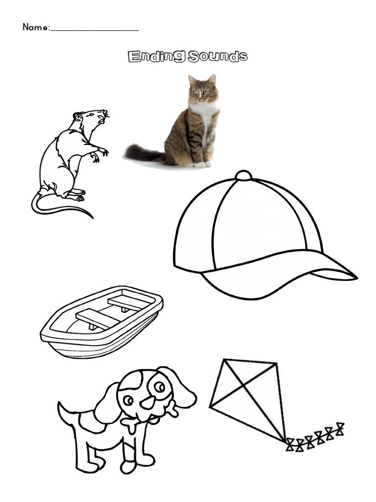 Ending Sounds Coloring | PDF