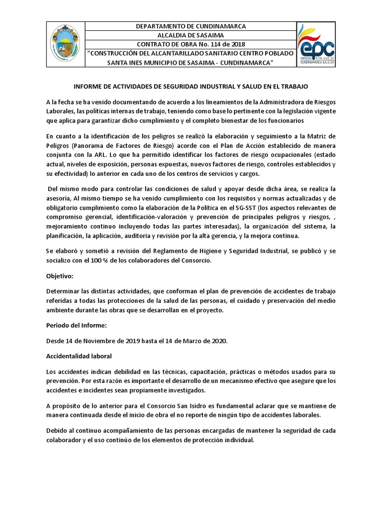 7c REPORTE DE SEGURIDAD INDUSTRIAL Y SOCIAL | PDF | Factores humanos y ...