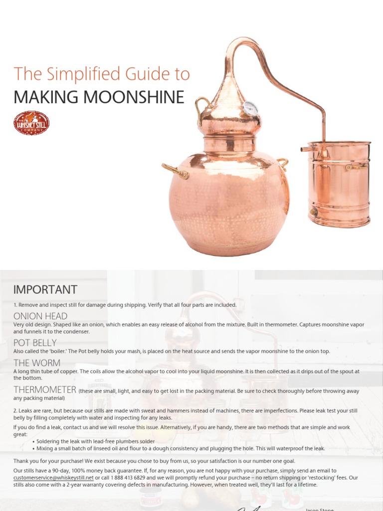 The Complete Guide to Making Moonshine at Home | PDF | Distillation ...