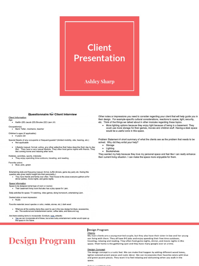 Client Presentation | PDF