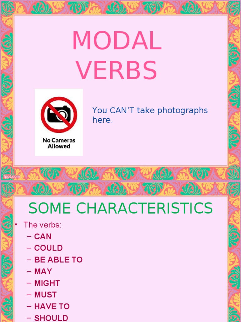 Modal Verbs Presentation | PDF | Verb | Language Mechanics