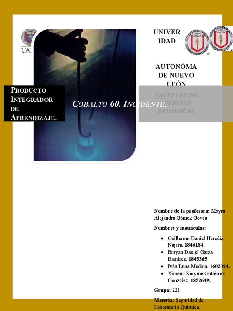 Cobalto 60 | Descargar gratis PDF | Desintegración radioactiva | Física ...