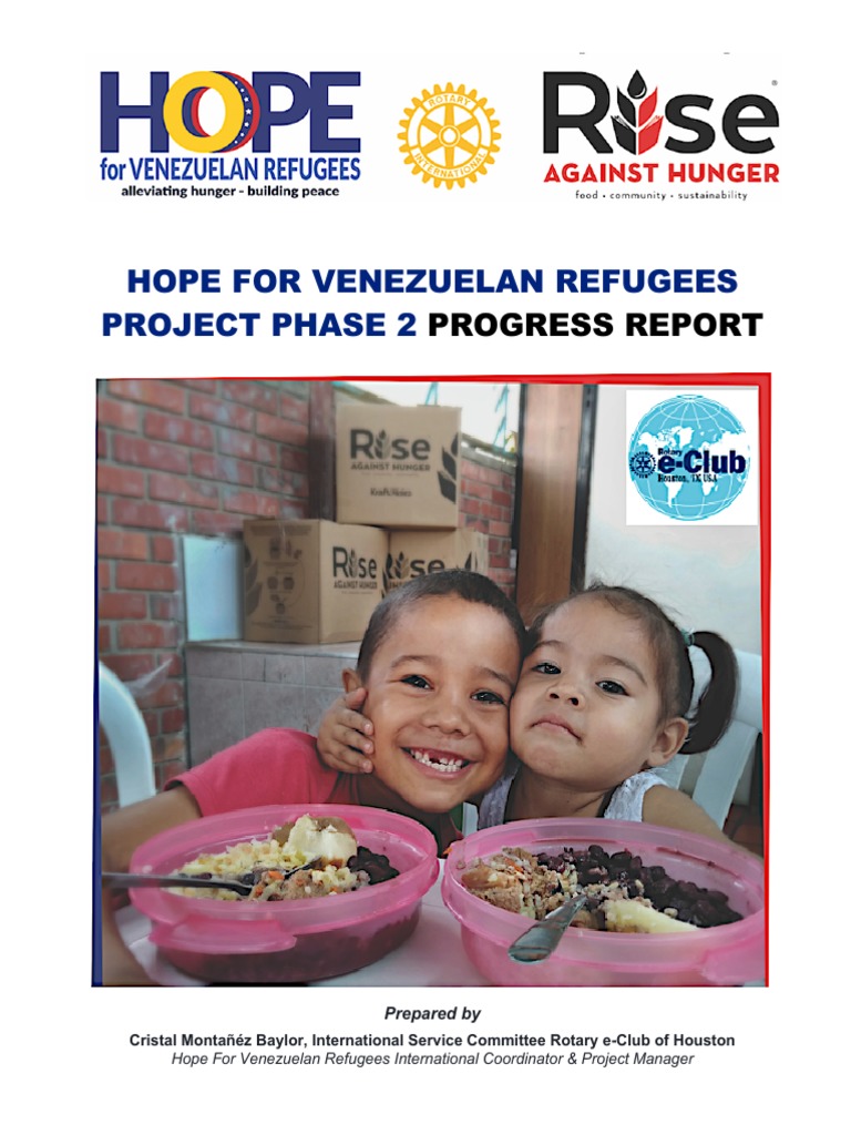 Hope For Venezuelan Refugees Phase 2 Progress Report | PDF | World Food ...