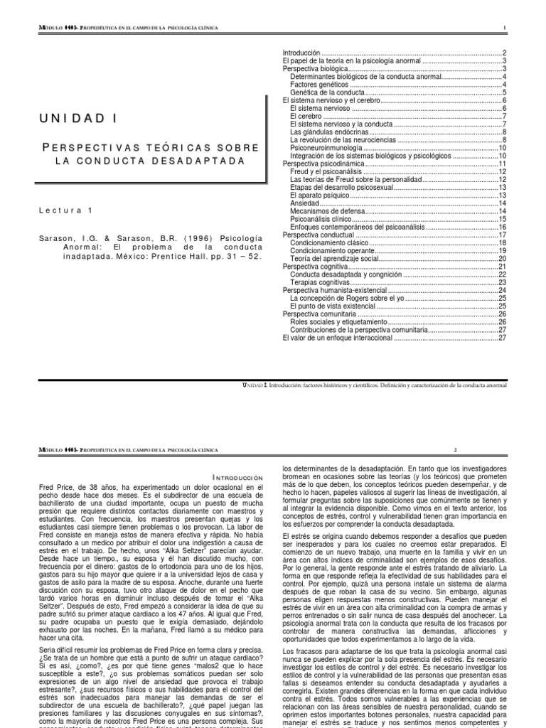 Texto 3 Sarason Sarason | PDF | Gemelo | Cerebro