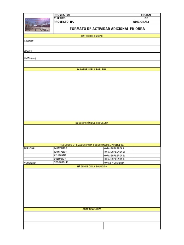 Formato Adicionales | PDF