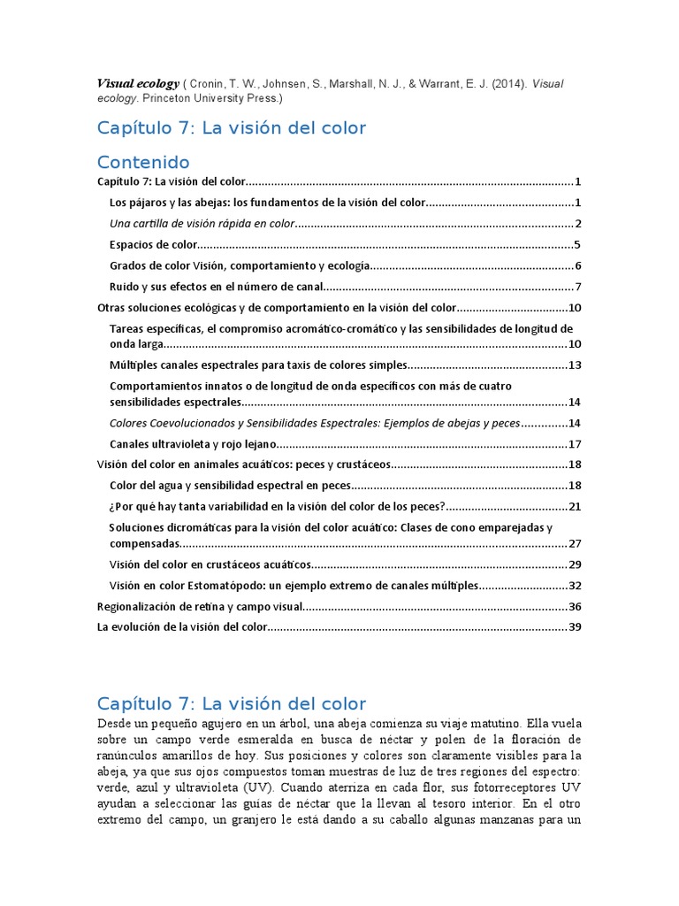 La Visión Del Color | PDF | Percepción visual | Color