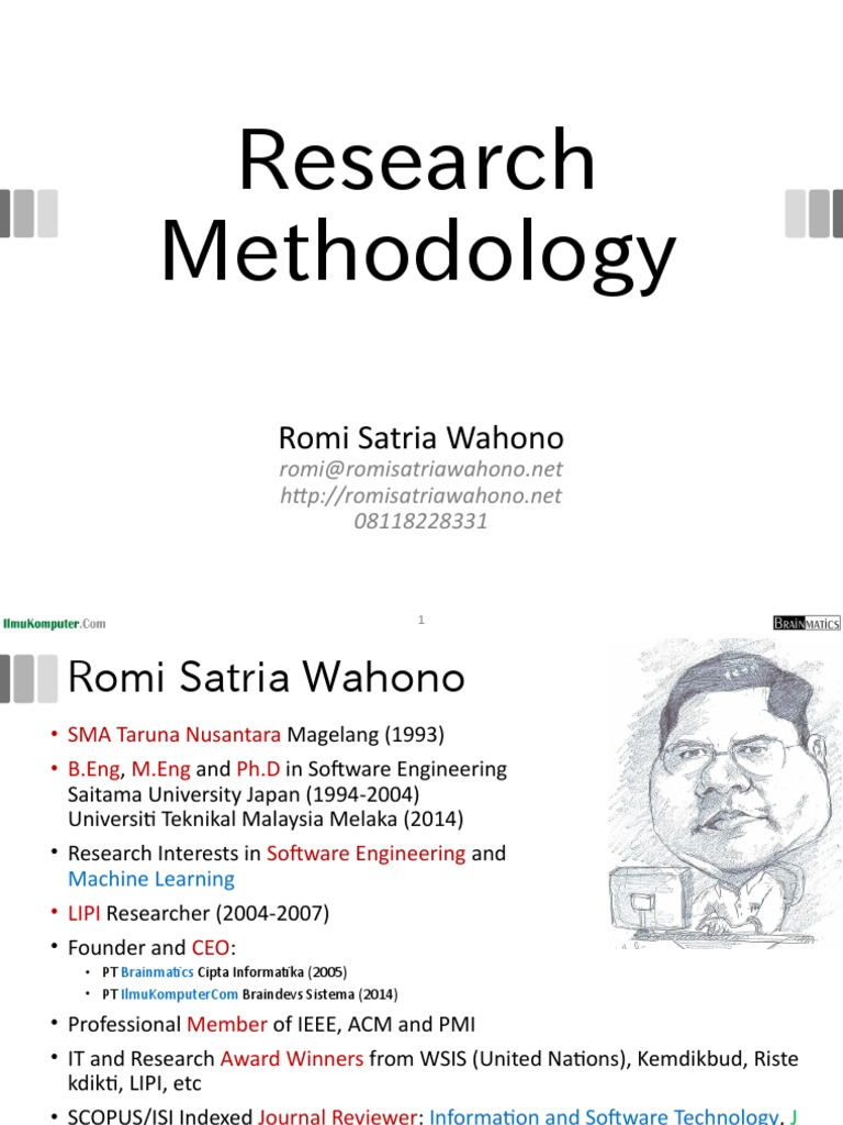 Research Methodology: Romi Satria Wahono | PDF | Receiver Operating ...