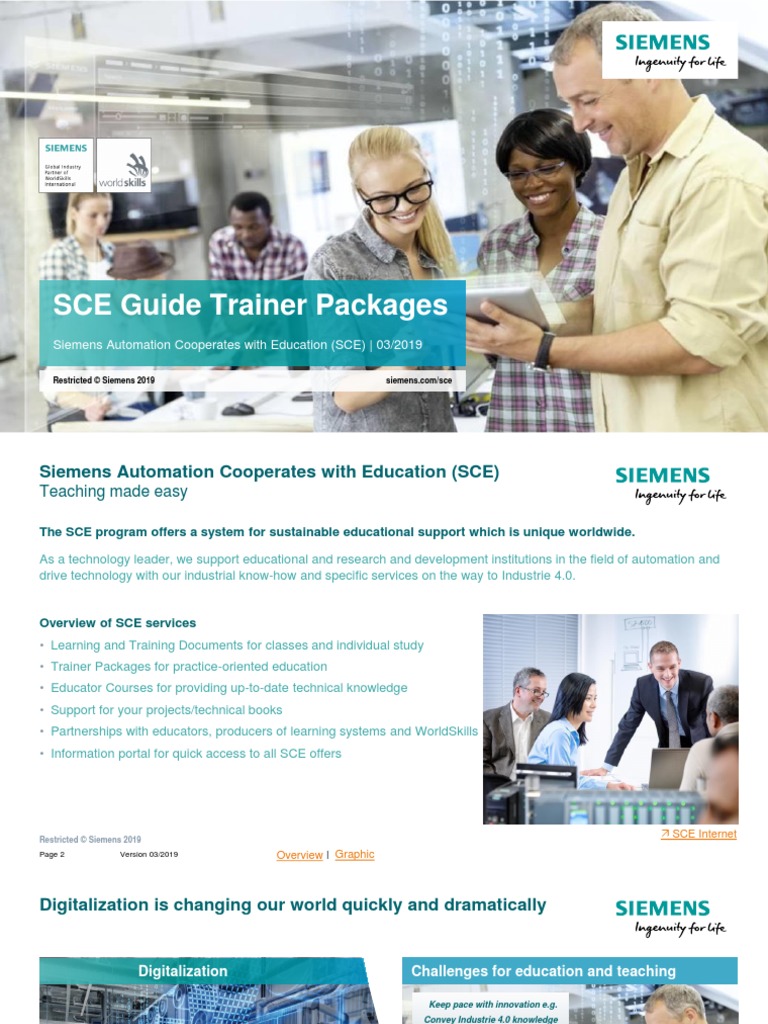 Sce-Guide-Trainer-Packages-Without-Prices-En 2019 | PDF | Automation ...