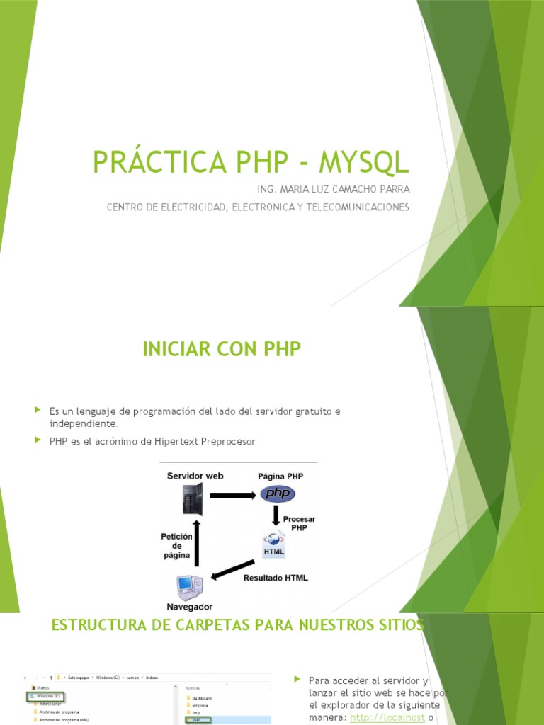 Práctica PHP - Mysql | PDF | Php | Servidor web