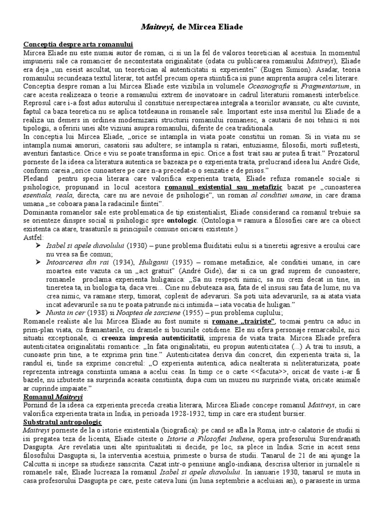 Maitreyi PREZENTARE | PDF