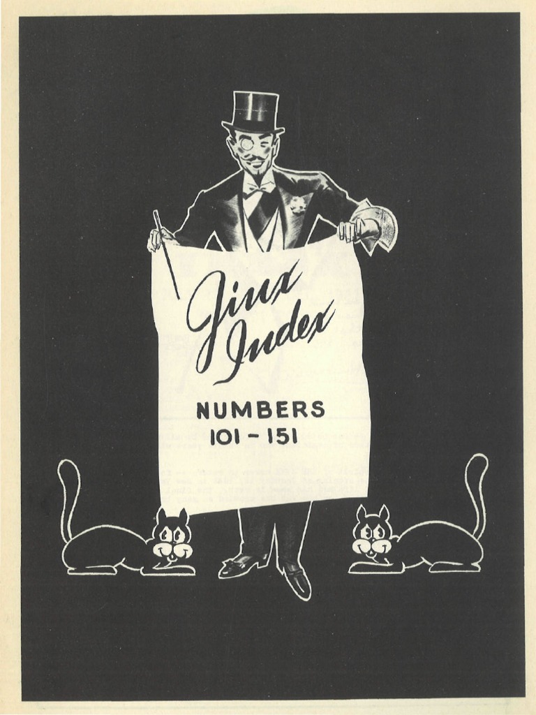 The Jinx Issue Index 101 - 151 | PDF | Magic (Illusion)