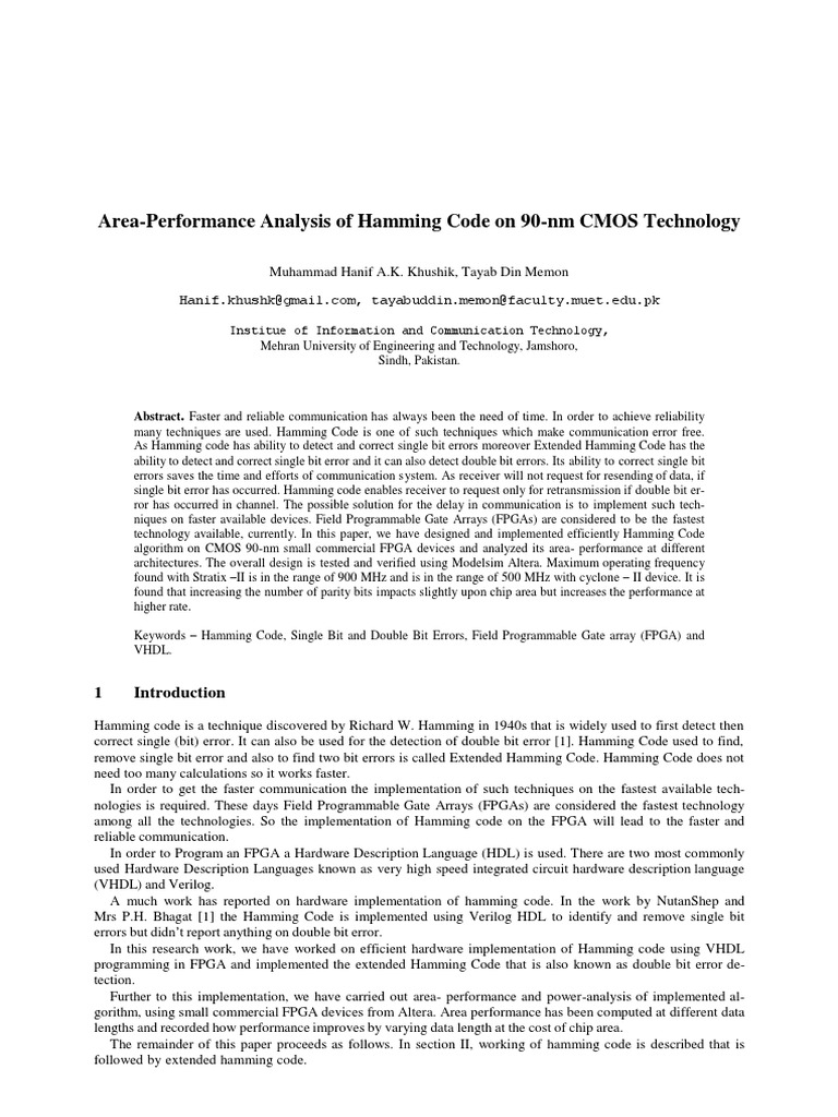 Hamming Code (Hanif Template Com) Revised 14 Dec | PDF | Field ...