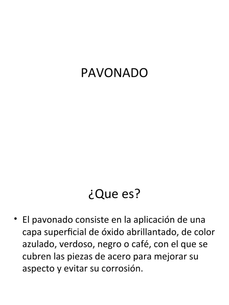 Guía Completa sobre Pavonado y Fosfatado | PDF | Hogar, jardinería y ...