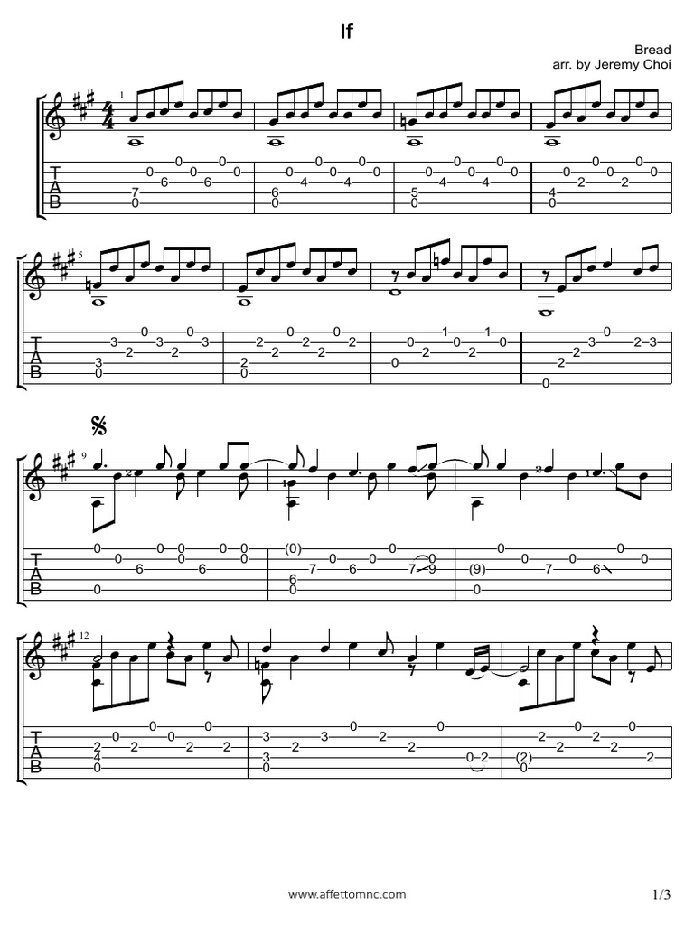 If by Bread: Guitar Chords & Tabs | PDF