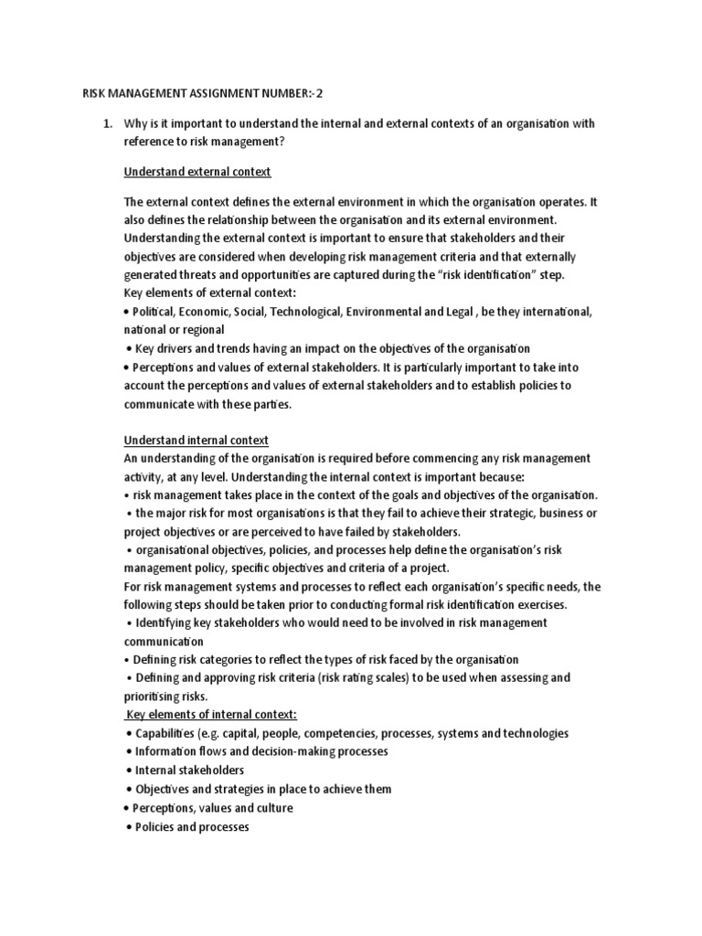 RMA2 | PDF | Risk | Risk Management