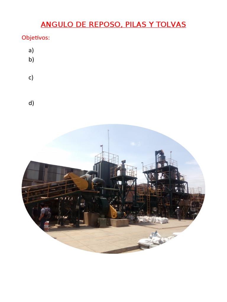 Angulo de Reposo | PDF | Ciencia y matemáticas