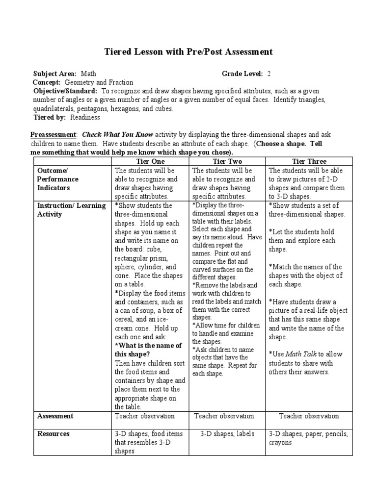 Tic-Tac-Toe Lesson For Educ 574 - New | PDF | Shape | Phonics