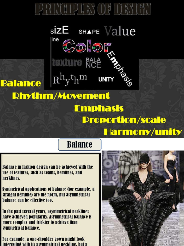 Principles of Design | PDF | Clothing | Symmetry