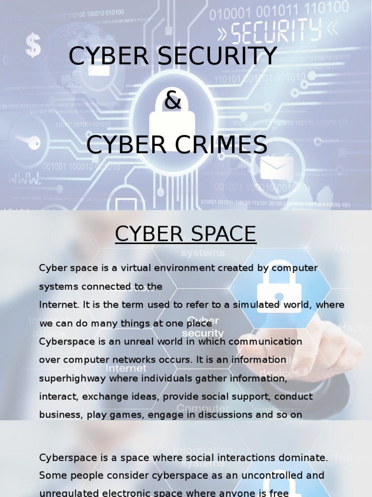 Cyber Security & Cyber Crimes | PDF | Cybercrime | Cyberspace
