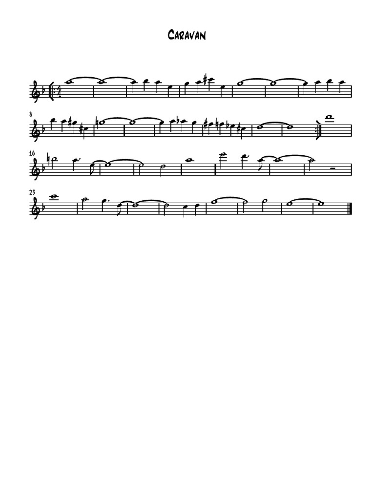 Caravan - Full Score PDF | PDF