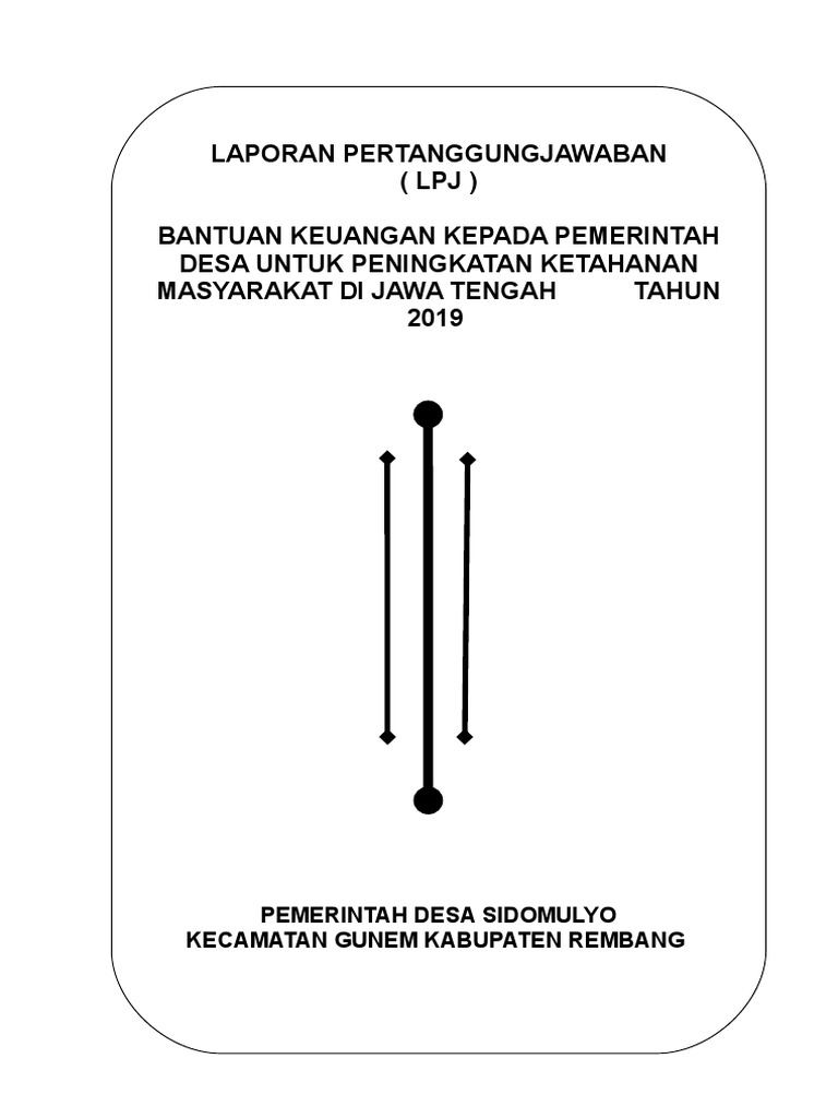 Contoh Dokumen Laporan Bankeu Sarpras 2019 | PDF