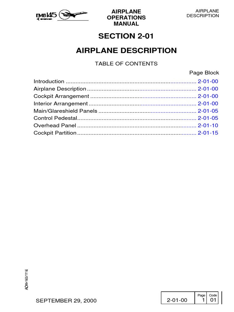 Airplane Description PDF | PDF | Cockpit | Airplane