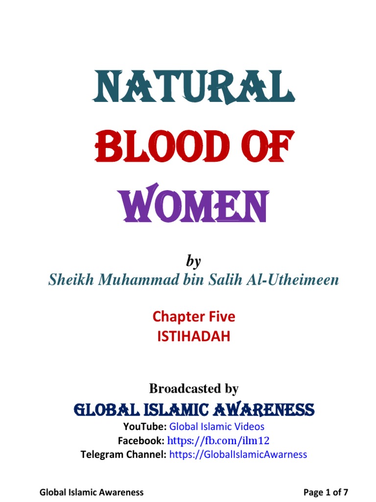 5 Istihadah Natural Blood of Women | PDF | Muhammad | Menstruation