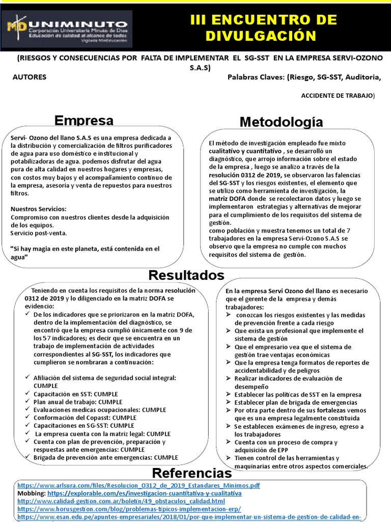 Póster Articulo Cientifico | PDF | Agua | Economias