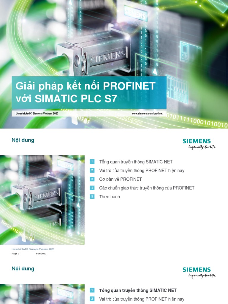 Profinet Communication Siemens PDF | PDF