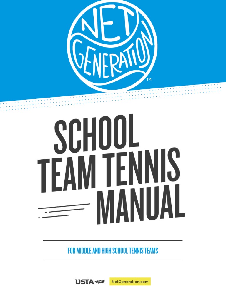 School Team Tennis Manual | PDF | Racquet Sports | Ball Games