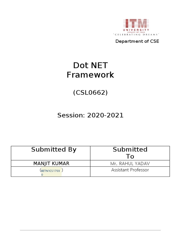 Dotnetlabfile | PDF | Inheritance (Object Oriented Programming) | C Sharp (Programming Language)