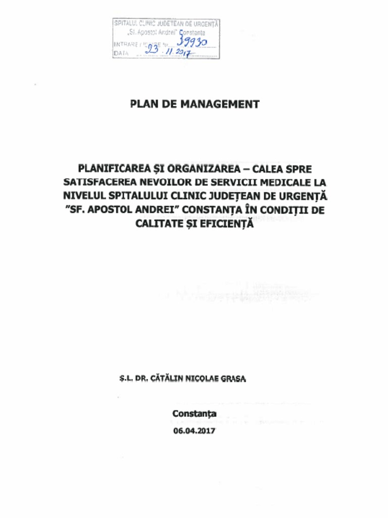 Plan de Management | PDF